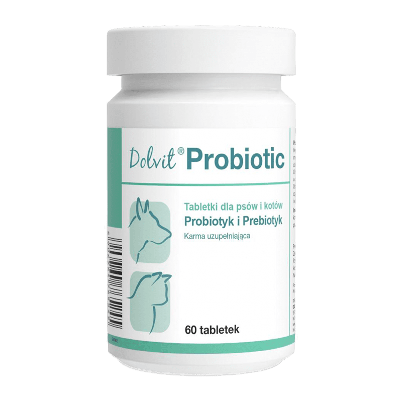 Dolfos Dolvit Probiotic Suplement diety dla psa i kota 60 tabletek - sklep dolina-noteci.pl