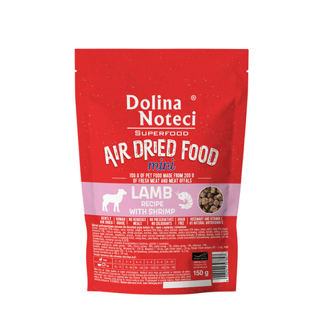 Dolina Noteci Superfood MINI danie z jagnięciny z krewetkami karma suszona dla psa 150 g - sklep ...